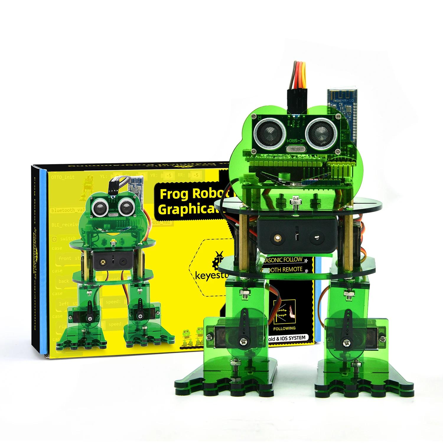 Keyestudio Otto Frog Robot Programação Gráfica Arduino Nano DIY Kit ...